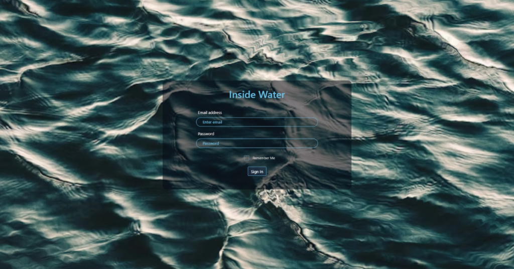 Animated Water Login – Logical Python